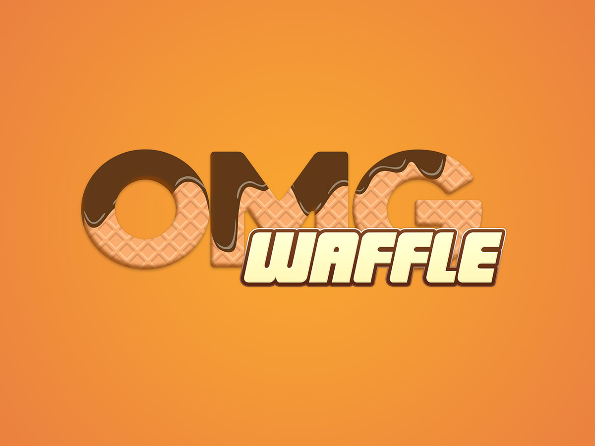 Logo - OMG waffle - Unlimited Graphic Design Service