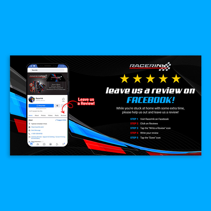 Racerink Digital ad banner - Unlimited Graphic Design Service