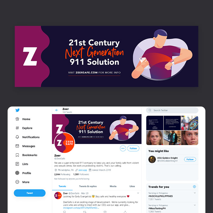 Twitter banner - Unlimited Graphic Design Service