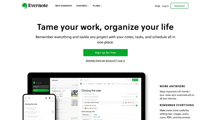 Evernote Review: Note Taking App Overview, Features, Pricing ...