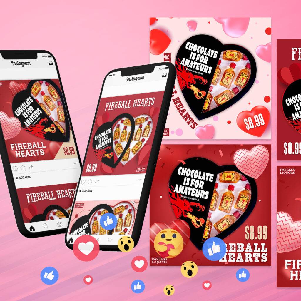 FireBall Heart Social Media - Unlimited Graphic Design Service