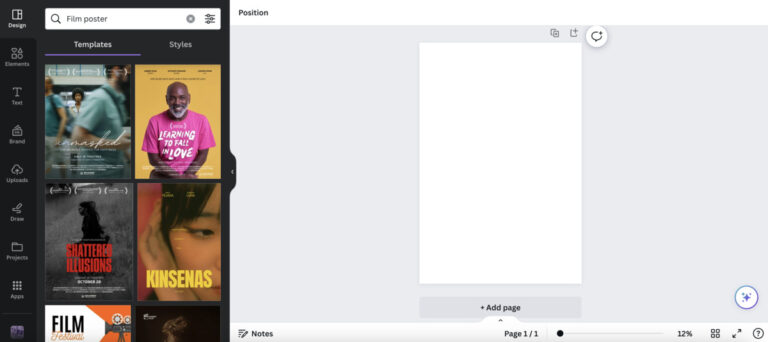 How to Make a Movie Poster in Canva for Free - Unlimited Graphic Design ...