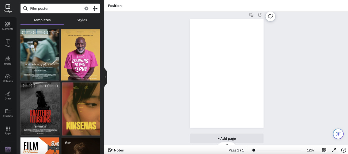 How to Make a Movie Poster in Canva for Free - Unlimited Graphic Design ...