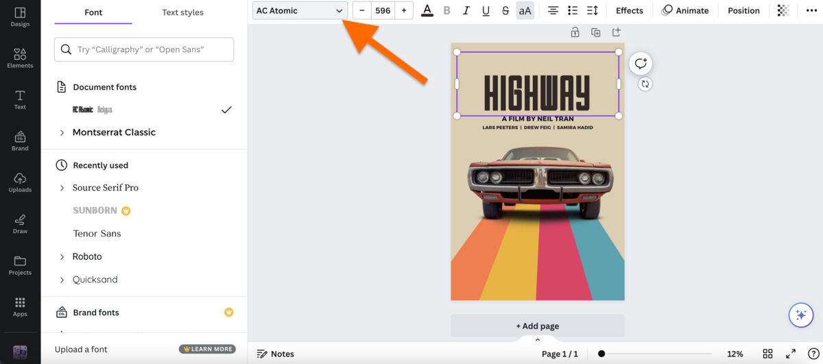 How to Make a Movie Poster in Canva for Free - Unlimited Graphic Design ...