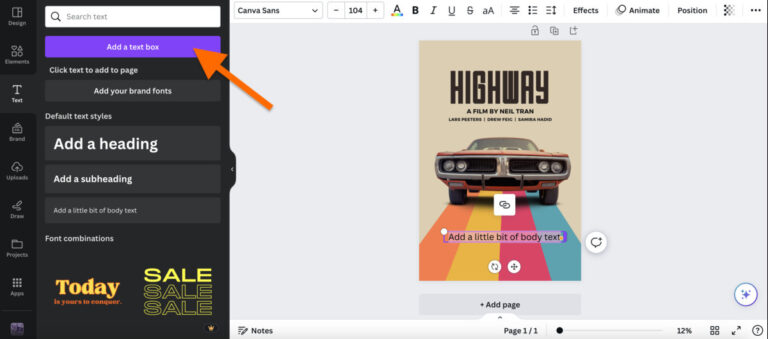 How to Make a Movie Poster in Canva for Free - Unlimited Graphic Design ...